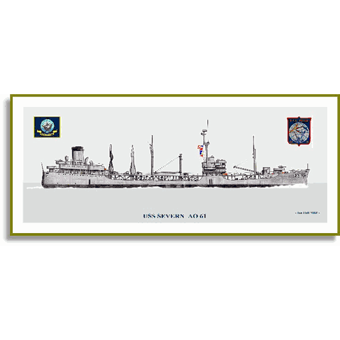 USS Severn AO-61 Print - Other Ships S-T - PriorService.com