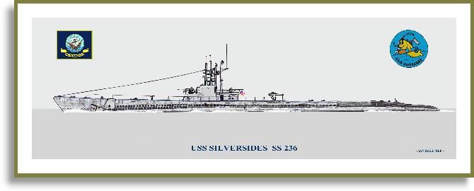 USS Silversides SS-236 in WWII Print - Submarines S-Z - PriorService.com