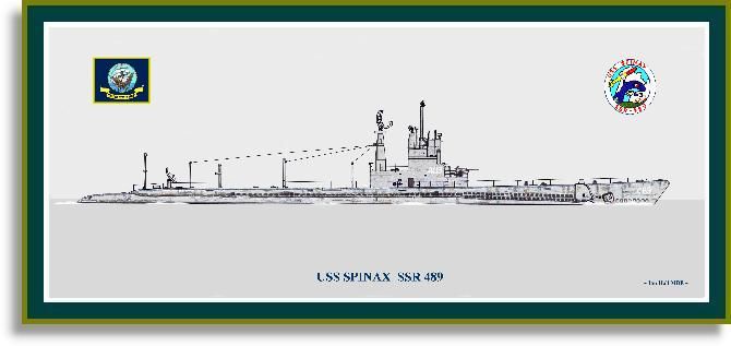 USS Spinax SSR-489 Print - Submarines S-Z - PriorService.com