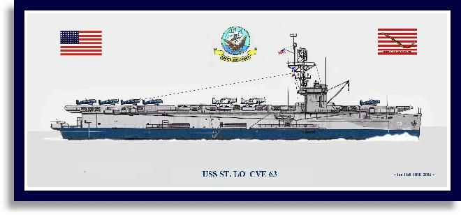 USS St. Lo CVE-63 Print - Aircraft Carriers S-Z - PriorService.com