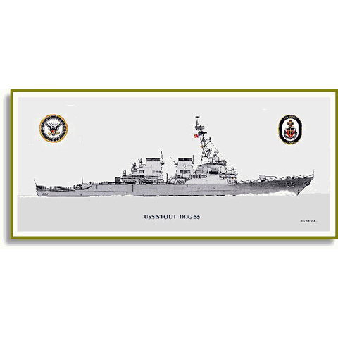 USS Stout DDG 55 Print - Destroyers S-T - PriorService.com
