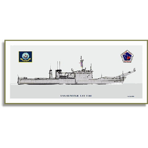 USS Sumter LST-1181 Print - Amphibious S-Z - PriorService.com