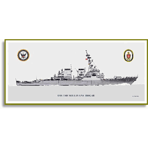 USS The Sullivans DDG 68 Print - Destroyers S-T - PriorService.com