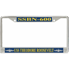 USS Daniel Boone SSBN-629 License Plate Frame - U.S. Navy Submarine ...