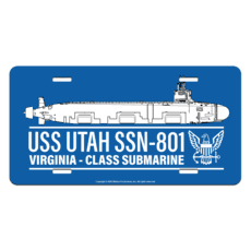 USS Tullibee SSN-597 License Plate - US Navy Submarine License Plates ...