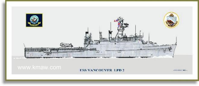 USS Vancouver LPD-2 Print - Amphibious S-Z - PriorService.com