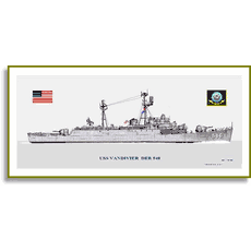 USS Willis A. Lee DL-4 Print - Destroyers V-Z - PriorService.com
