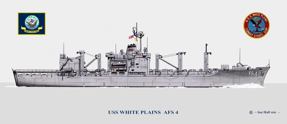 USS White Plains AFS-4 print - Other Ships U-Z - PriorService.com