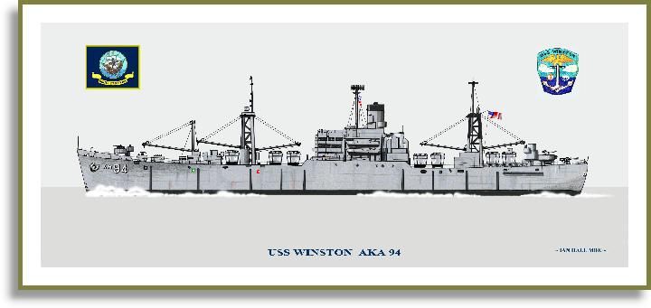 USS Winston AKA-94 Print - Other Ships U-Z - PriorService.com