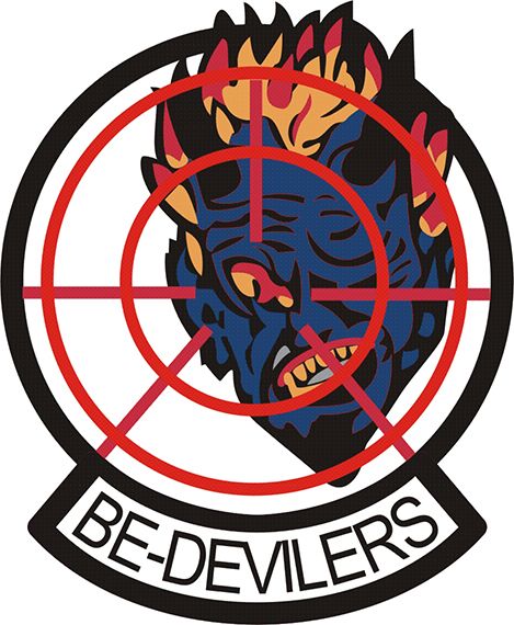 VF-74 Be-Devilers Patch Decal - US Navy Squadron Decals - PriorService.com