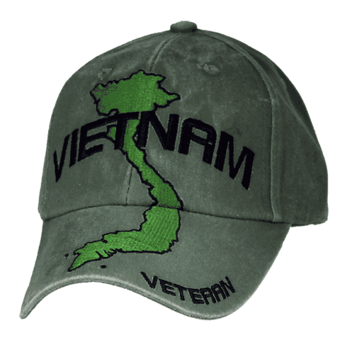 Vietnam Land OD Green Ball Cap - Vietnam Veteran Caps - PriorService.com