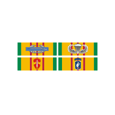 Vietnam Service Ribbon Bumper Sticker - Military Bumper Stickers ...