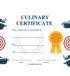Free Culinary Award Certificate Template | TrophyCentral