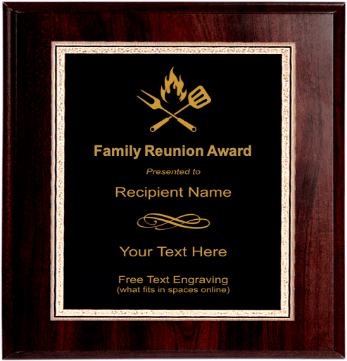 Family reunion Plaques, Family reunion Award Plaque | TrophyCentral