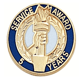 Service Anniversary Pins | Years of Service Pins