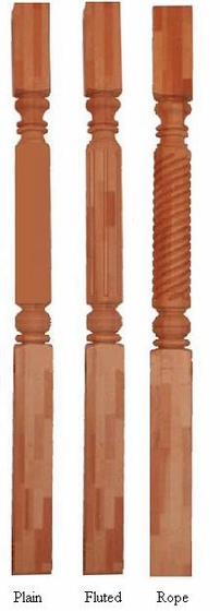 6" Empire Cedar Porch Posts - Decorative Wooden Additions to Your Front ...