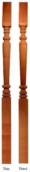 San Francisco Cedar Porch Posts- Decorative Wooden Additions to Your ...