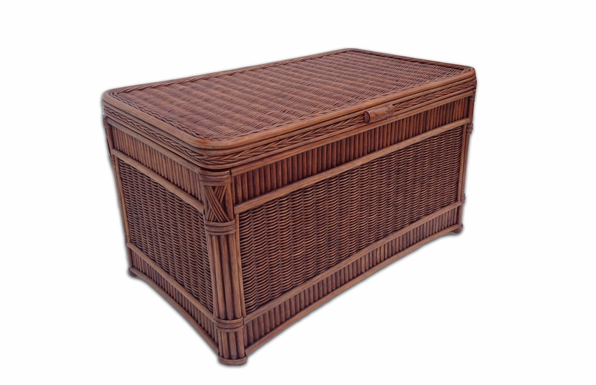Barbados Rattan Storage Trunk Large