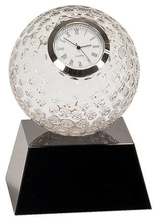 Crystal Golf Ball Clock