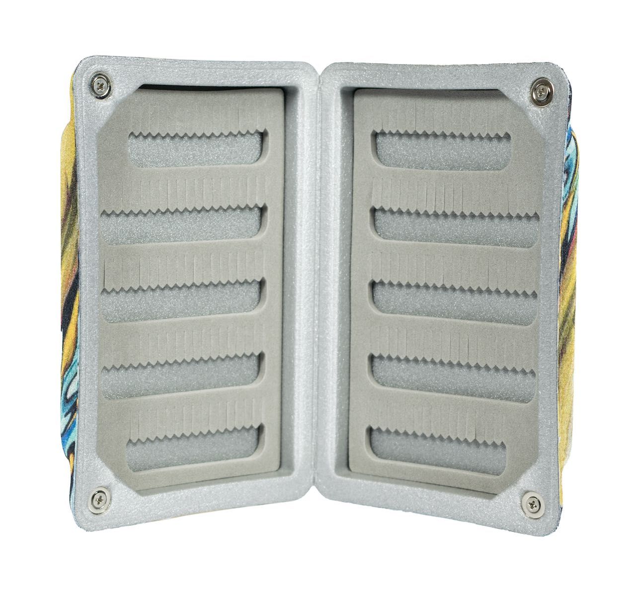 Trout Pattern Lycra Foam Fly Box - Fly Boxes
