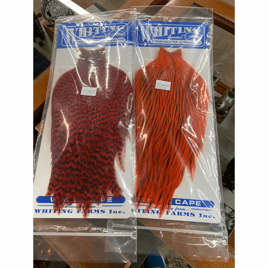 Whiting Rooster Freshwater Streamer Cape - Rooster Feathers