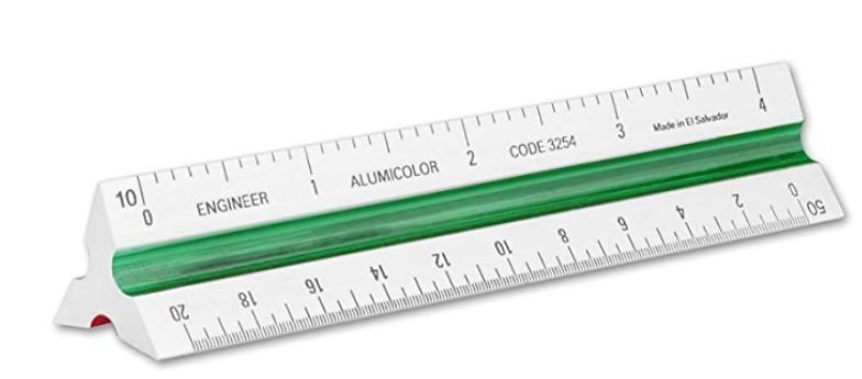 4" Color-Coded Engineer Solid Scale by Alumicolor