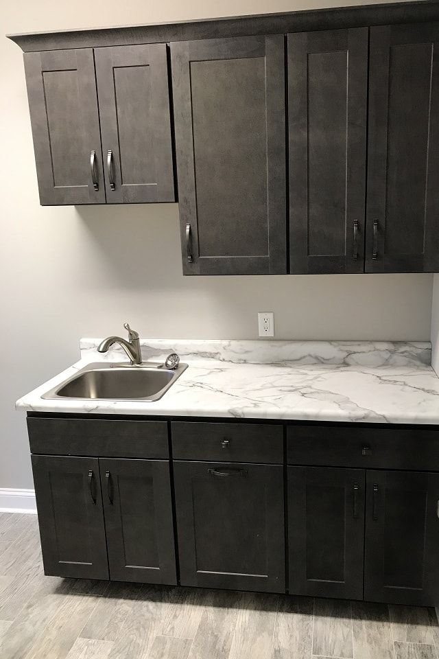 York Grey Stain Kitchen Cabinets
