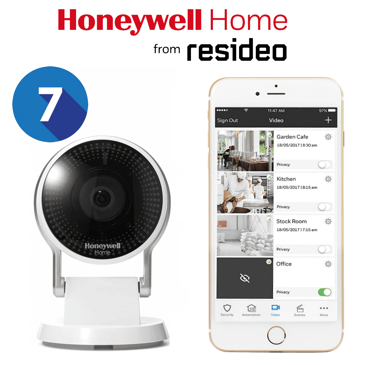 Honeywell Commercial Business Video Surveillance Services with 7-Days ...
