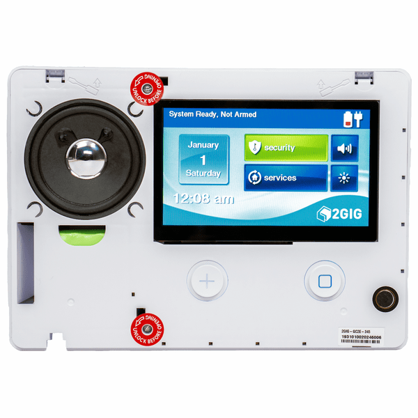 2GIG-GC2e-345 - 2GIG GC2e Wireless Touchscreen Control Panel