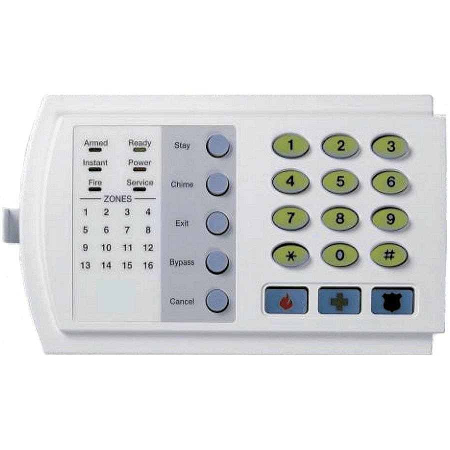 NX-116E - GE Interlogix NetworX Hardwired 16-Zone LED Alarm Keypad