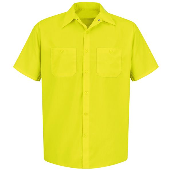 SS24YE Fluorescent Yellow/Green Short Sleeve Enhanced Visibility Shirt