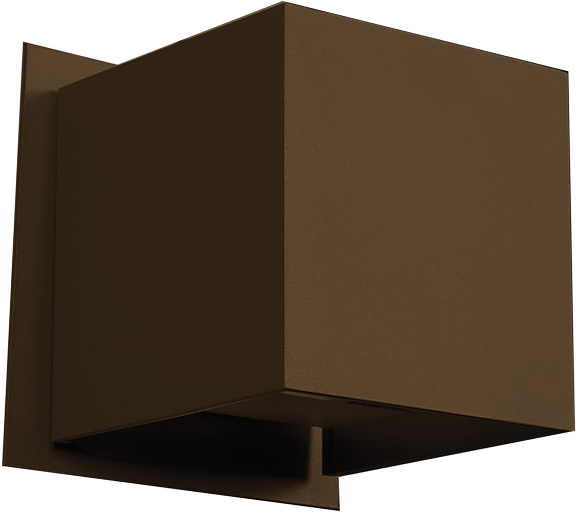 Access 20399LED-BRZ Square Modern Bronze & Bronze Metal LED Exterior ...