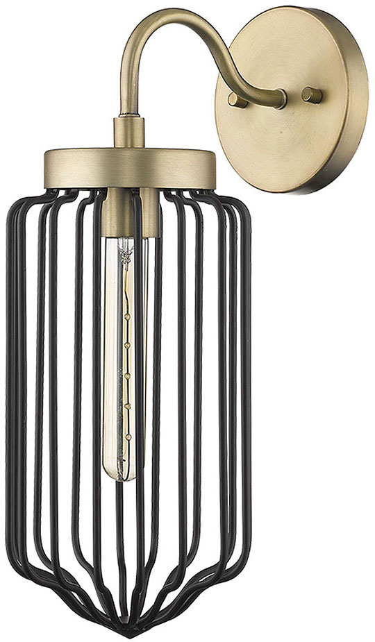 Acclaim Lighting IN41503AB Reece Modern Aged Brass Wall Light Fixture ...