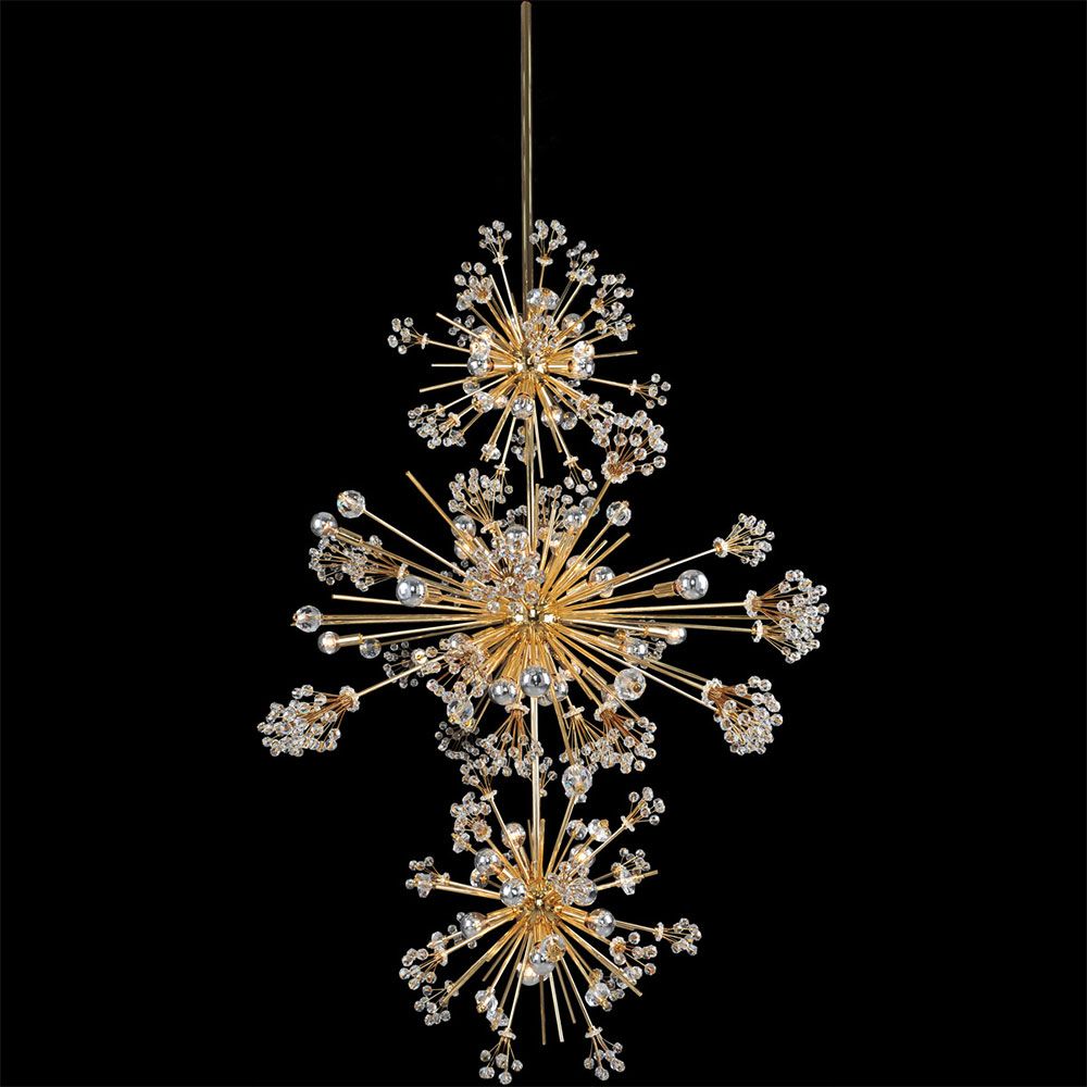 Allegri 11639-018-FR001 Constellation Crystal 18K Gold Pendant Lighting ...
