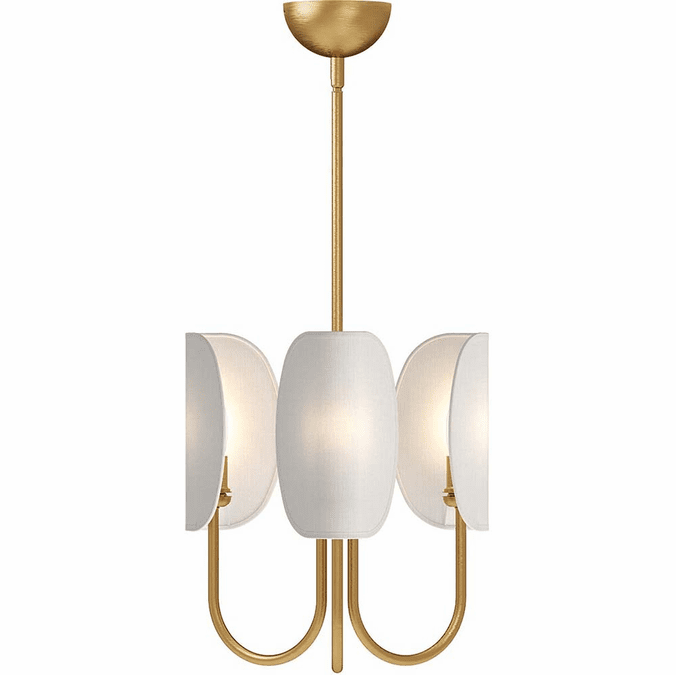 Alora Mood CH450715AGCW Seno Modern Aged Gold Mini Chandelier Lighting ...
