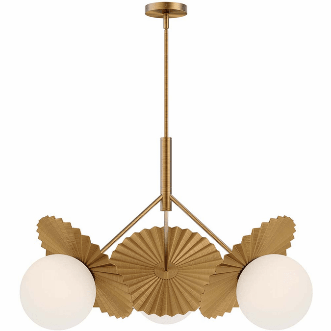 Alora Mood CH501334BGOP Plume Contemporary Brushed Gold 23" Mini ...