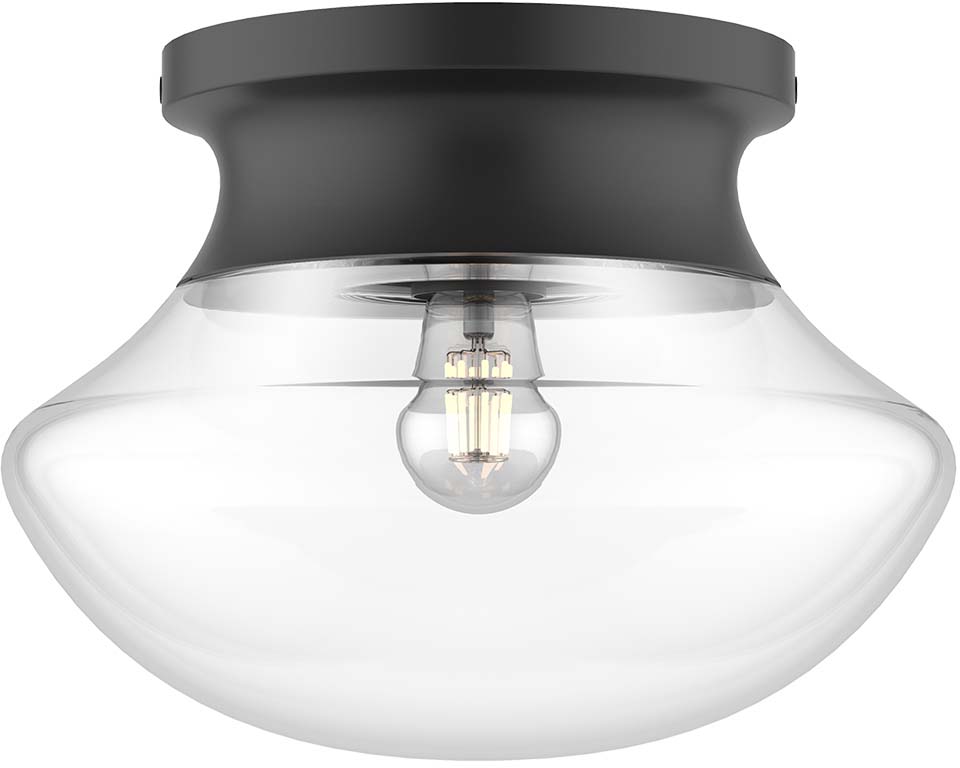 Alora Mood FM464012MB Marcel Matte Black Flush Mount Light Fixture ...