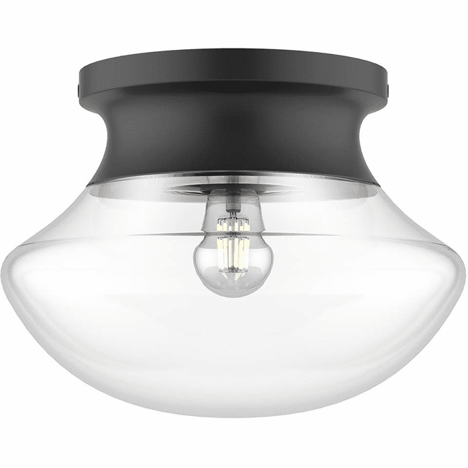 Alora Mood FM464012MB Marcel Matte Black Flush Mount Light Fixture ...