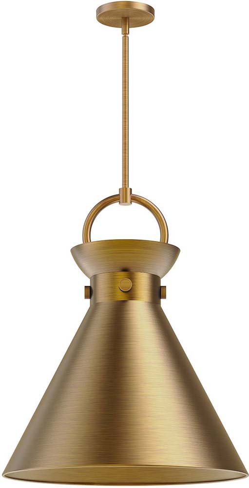 Alora Mood PD412018AG Emerson Aged Gold 22" Pendant Hanging Light - KUZ ...