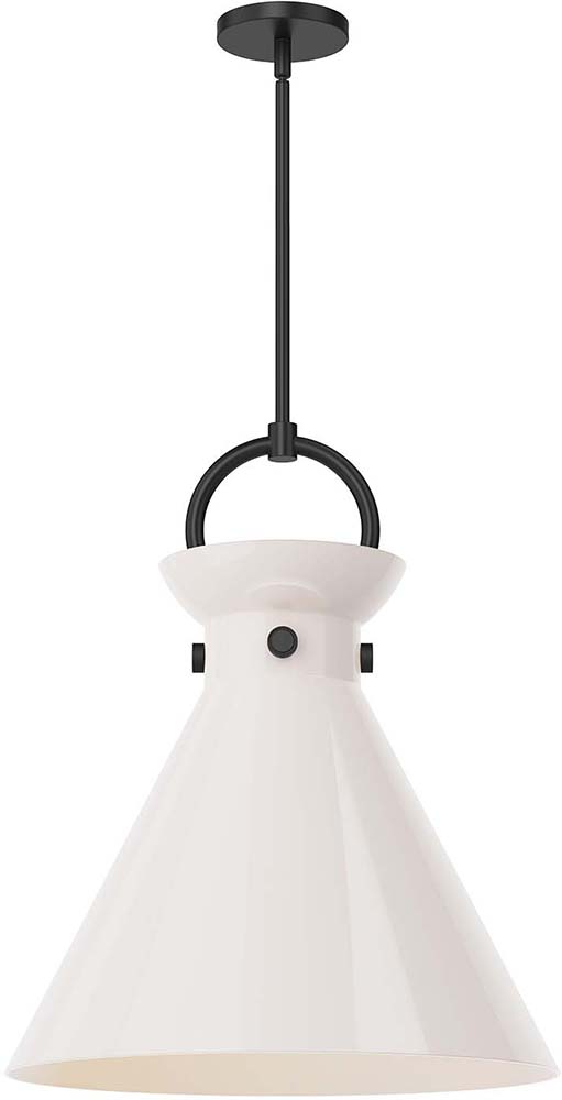 Alora Mood PD412518MBGO Emerson Matte Black 22" Drop Lighting Fixture ...