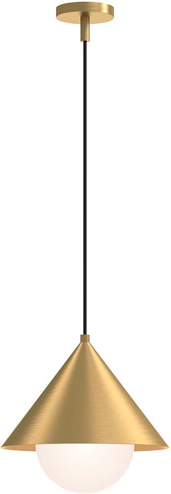 Alora Mood PD485214BGOP Remy Modern Brushed Gold Mini Hanging Pendant ...