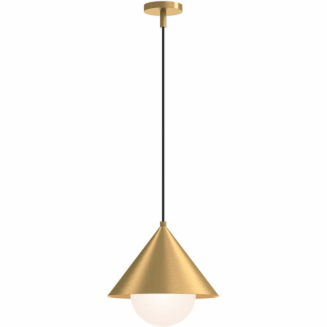 Alora Mood PD485214BGOP Remy Modern Brushed Gold Mini Hanging Pendant ...