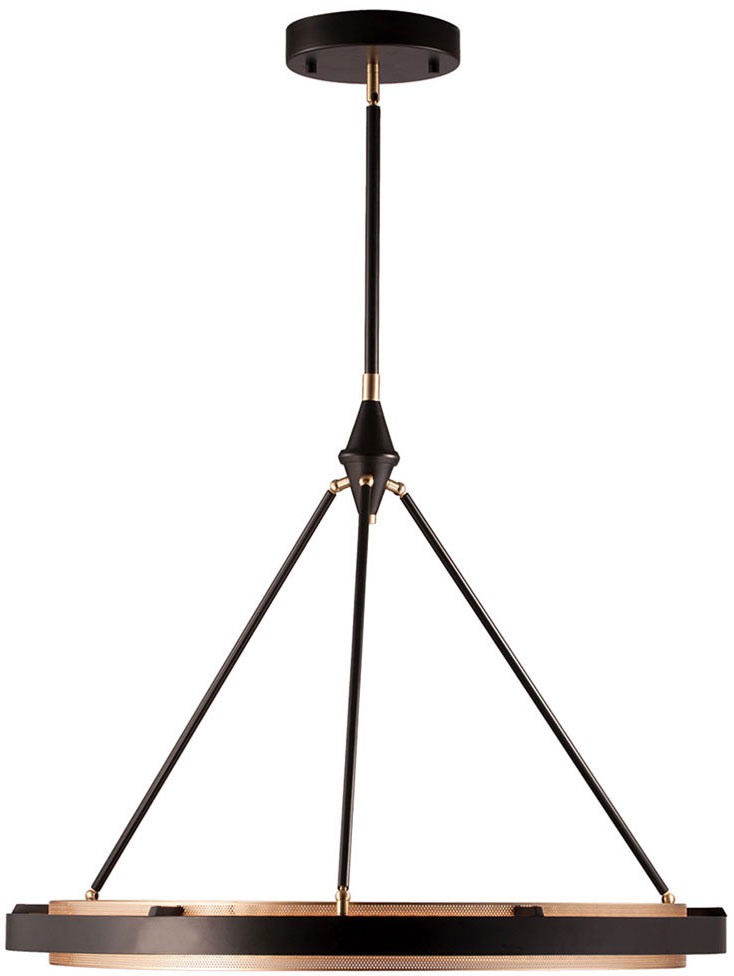 Alora PD302732CBGS Duo Modern Classic Black / Gold Shimmer LED 31.5 ...