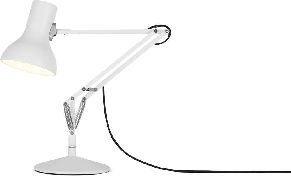 Anglepoise 32628 Type 75 Modern Alpine White LED Mini Reading Light ...