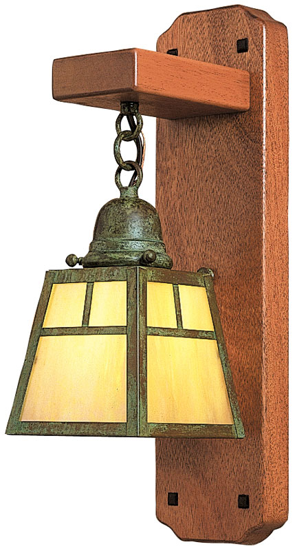 Arroyo Craftsman AWS-1 A-Line Craftsman Wall Sconce with Mahogany ...