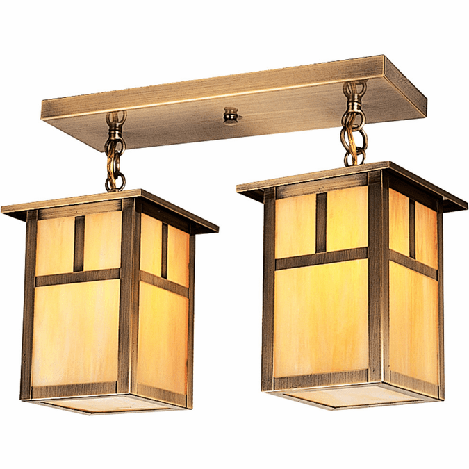 Arroyo Craftsman MCM-6/2 Mission Craftsman 2 Light Flush Mount Ceiling ...