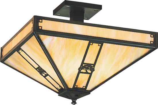 Arroyo Craftsman PIH-16 Pasadena Craftsman Semi-Flush Ceiling Fixture ...