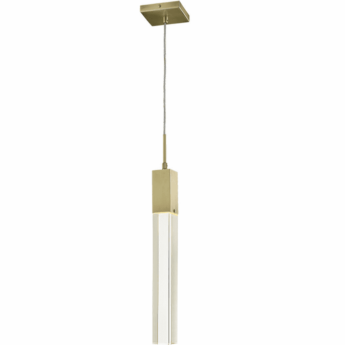 Avenue Lighting HF1901-1-GL-BB-C Original Glacier Avenue Modern Brushed ...