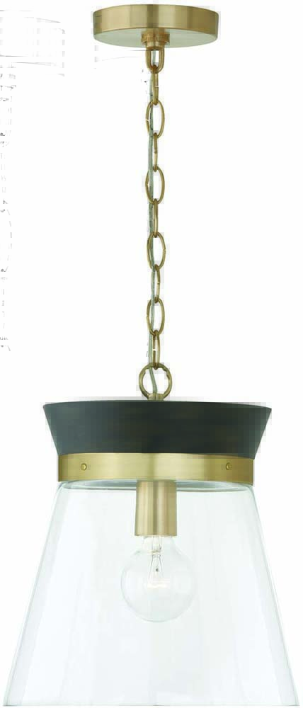 Capital Lighting 347311KR Finn Contemporary Black Stain and Matte Brass ...