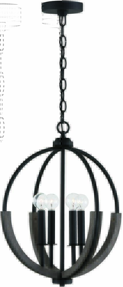 Capital Lighting 347642CK Clive Contemporary Carbon Grey and Black Iron ...